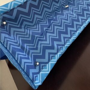 Missoni | Bags | Nwt Missoni Duffle Bag Weekender Travel Bag Blue Zigzag Oversized Missoni ...